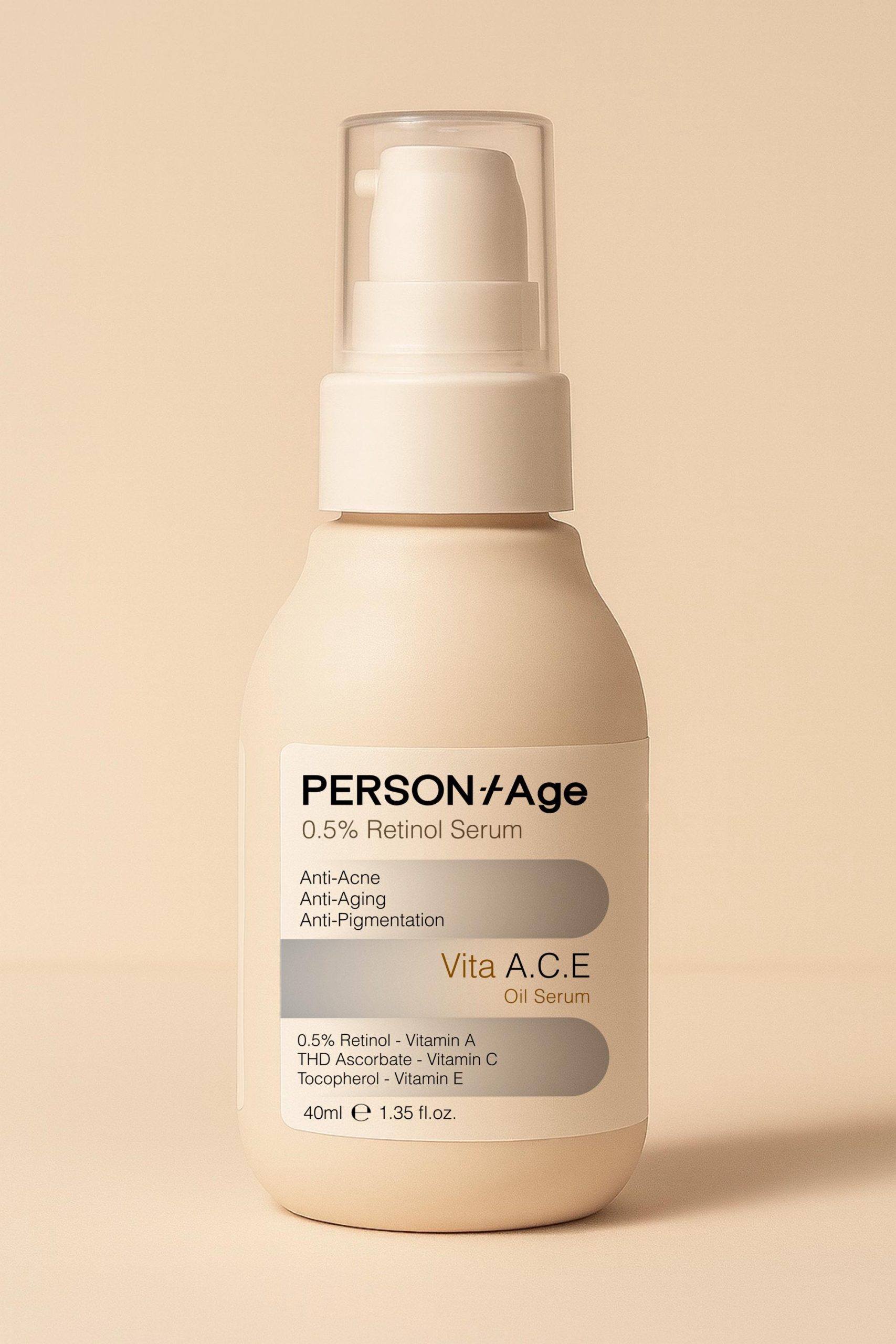 Vita ACE Retinol Serum: with Vitamin C & E for radiant complexion.